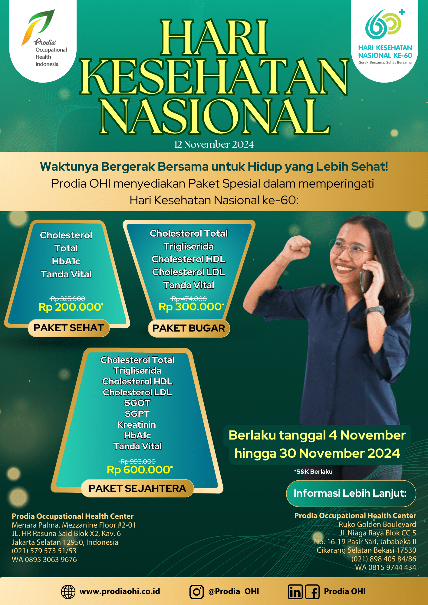 Paket Spesial Hari Kesehatan Nasional (HKN) Ke-60, Waktunya Bergerak Bersama Untuk Hidup Yang ...